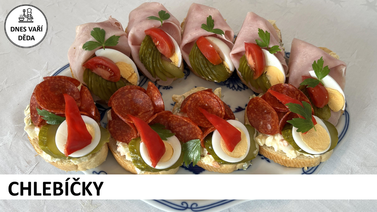 Recept na šunkové chlebíčky a salámové s bramborovým salátem | Stream