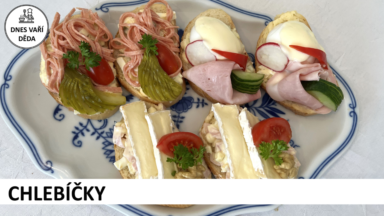 Recept na domácí chlebíčky hermelínové, salámové a vajíčkové | Stream